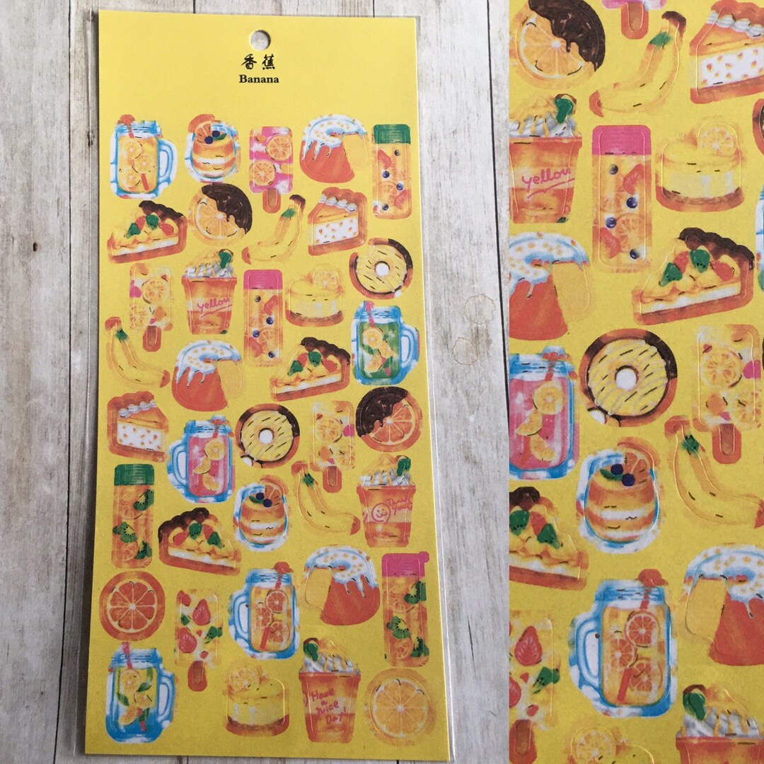 Banana Food Stickers - Etsy