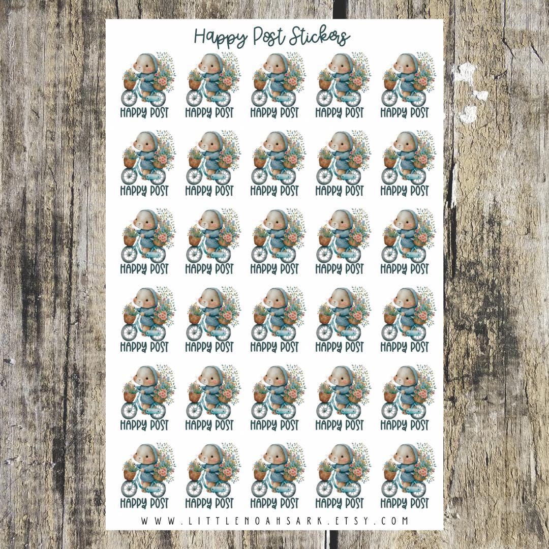 Happy Post Stickers - Etsy UK