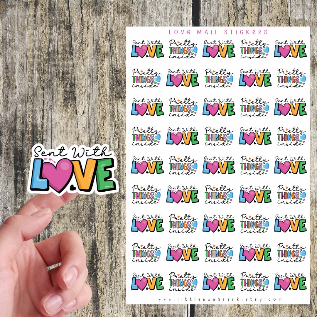 Love Mail Stickers - Etsy