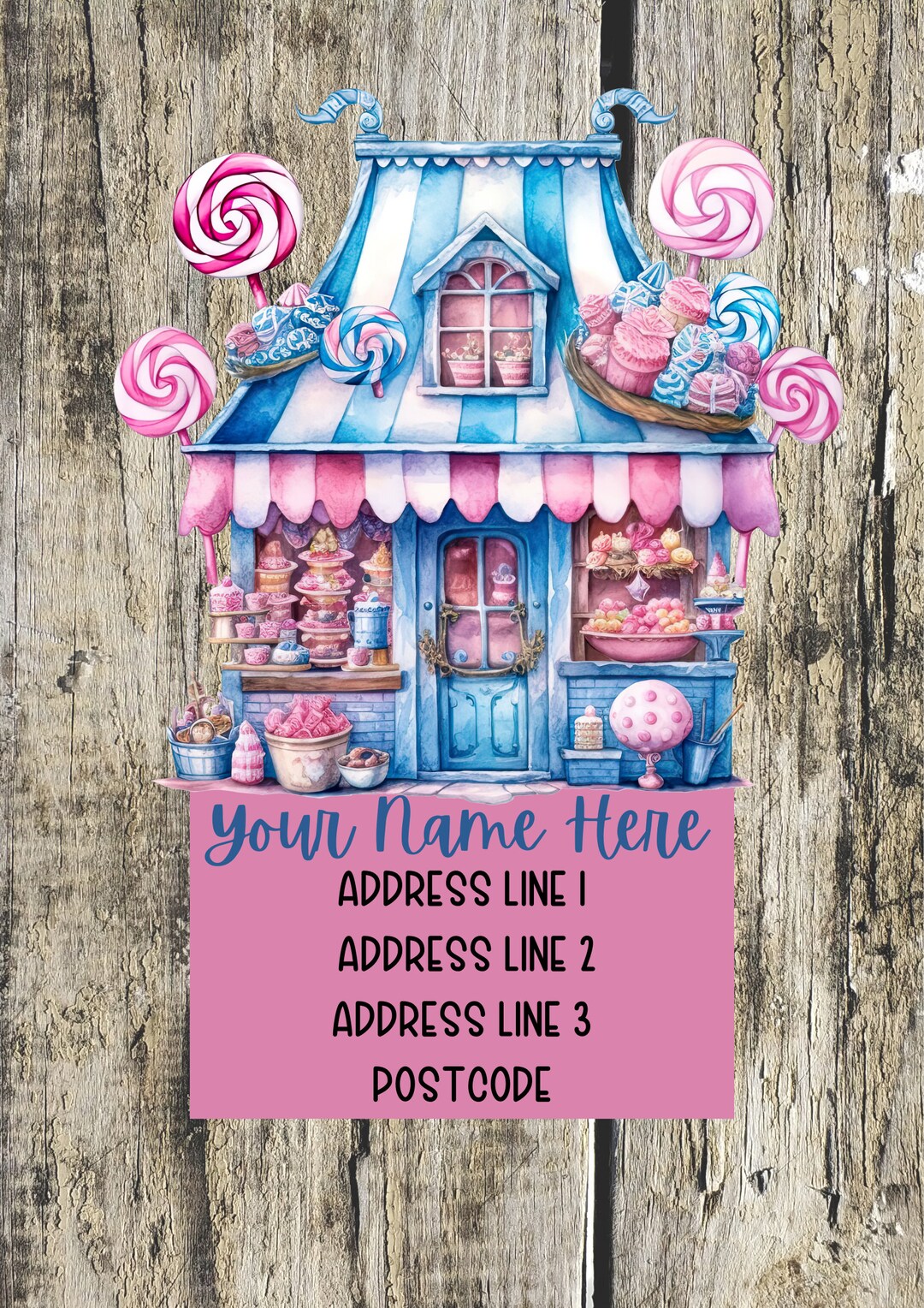 Ice-cream Shop Address Labels - Etsy