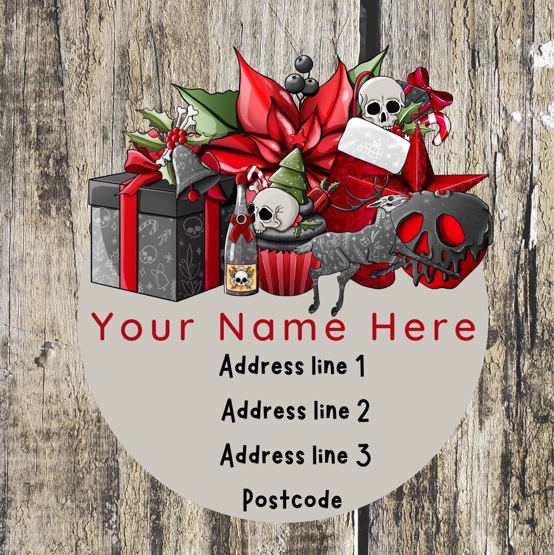 Creepy Christmas Address Labels - Etsy