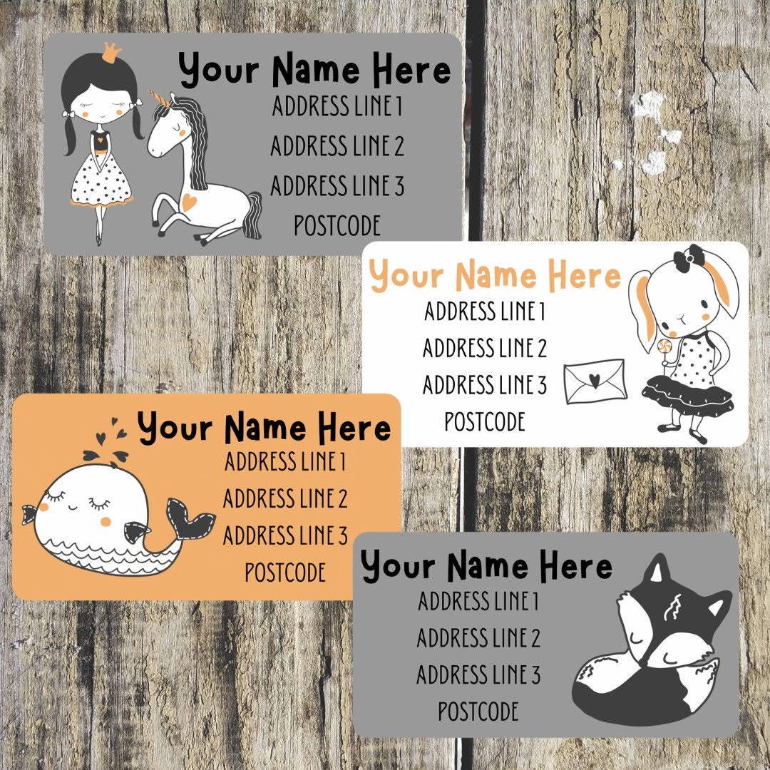 Mini Address Labels Mixed Sheet - Etsy