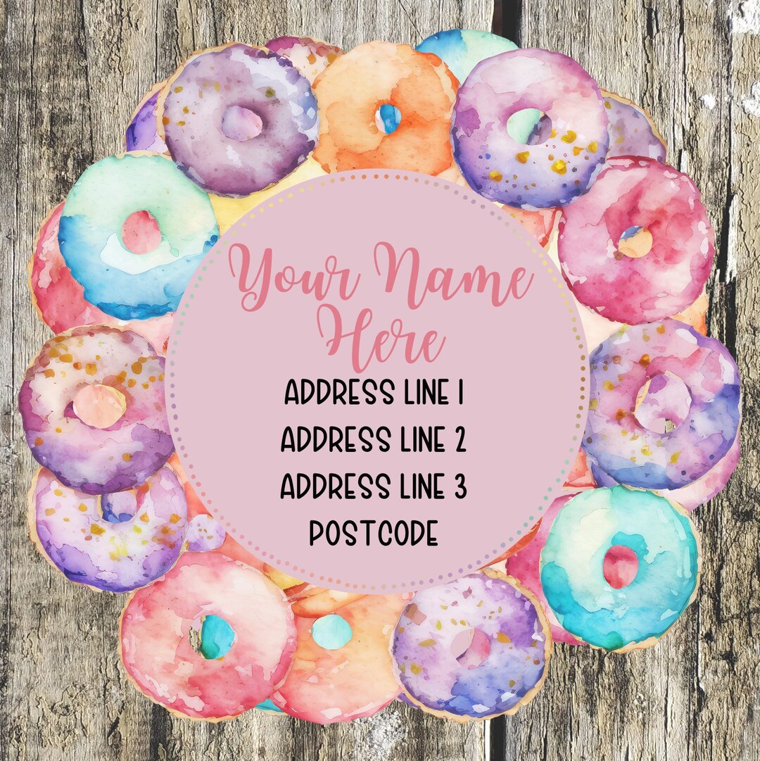 Macarons Address Labels - Etsy