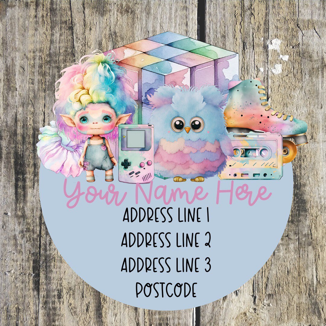 90s Nostalgia Address Labels - Etsy