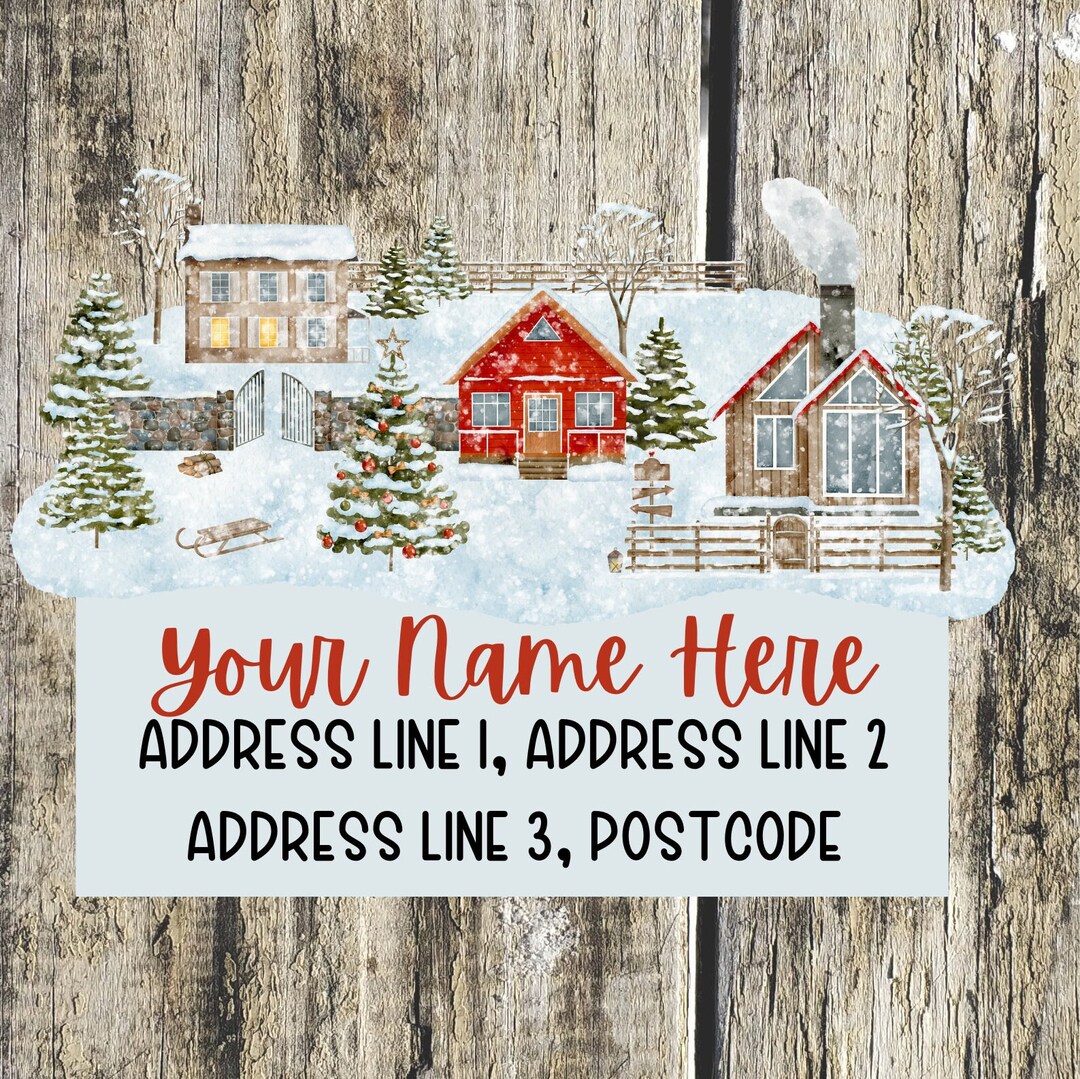 Winter Village Labels - Etsy