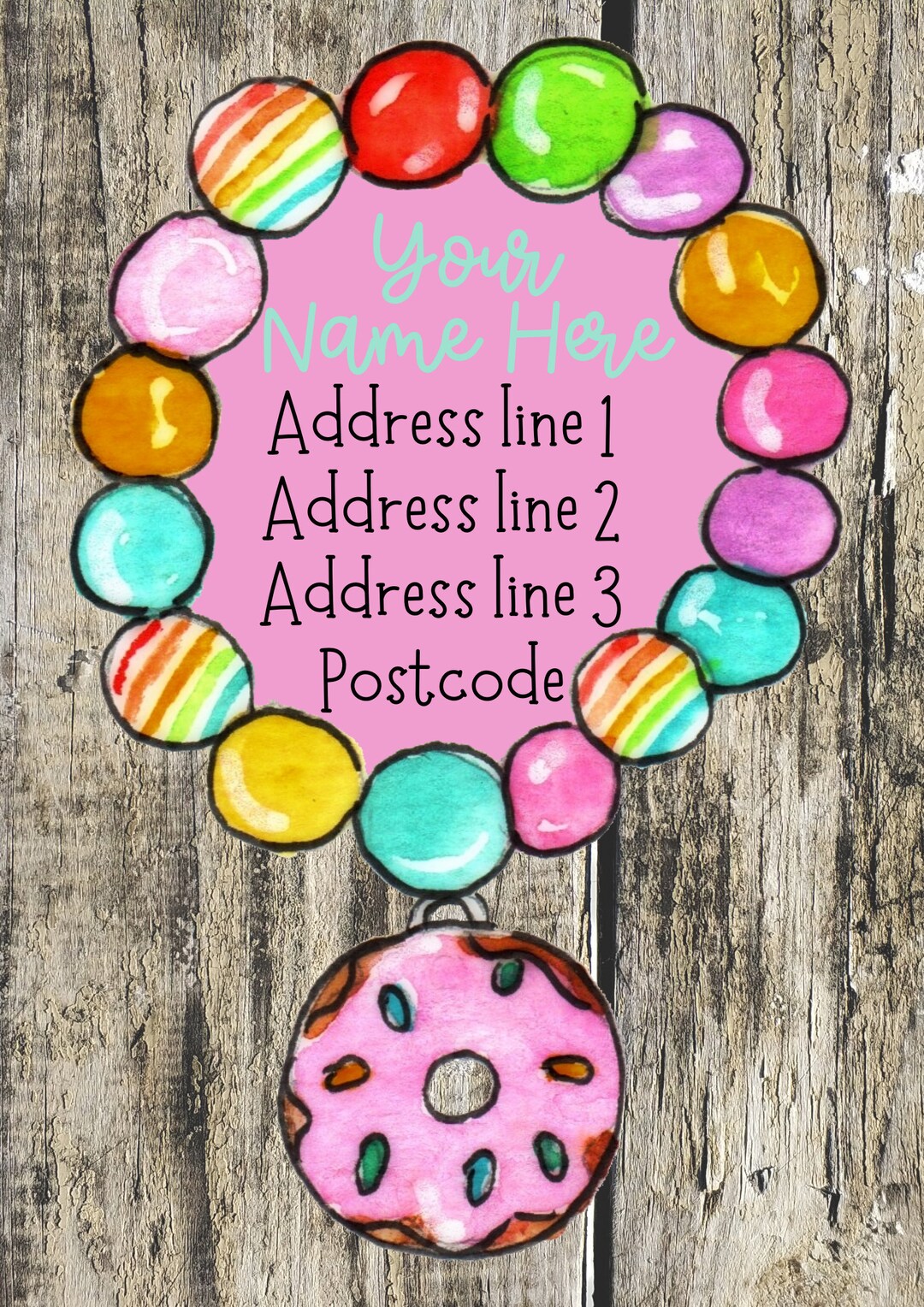 Friendship Bracelet Address Labels - Etsy