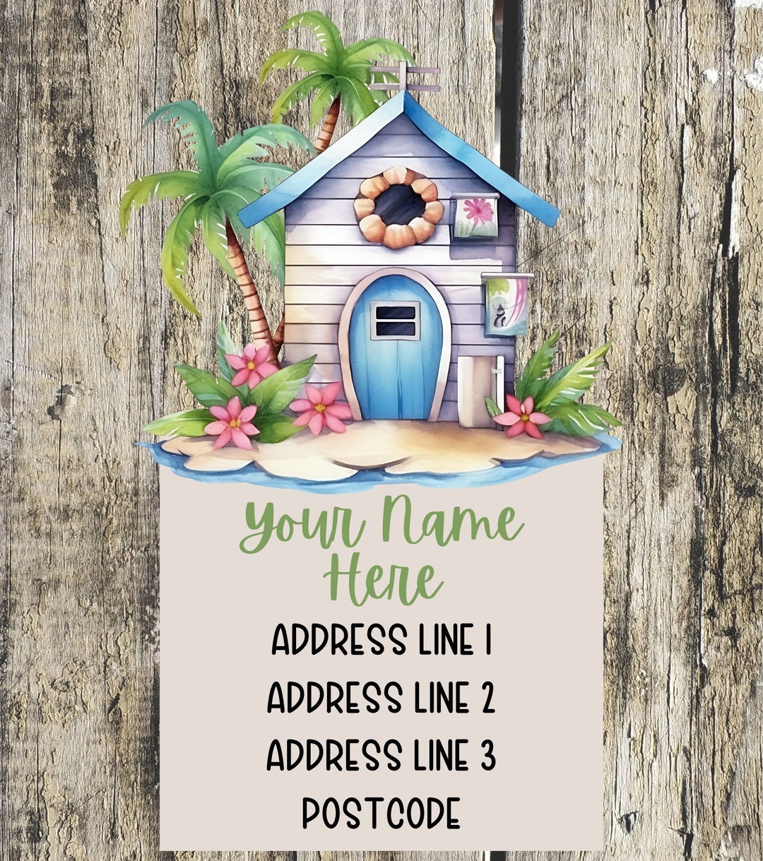 Summer Beach House Address Labels - Etsy