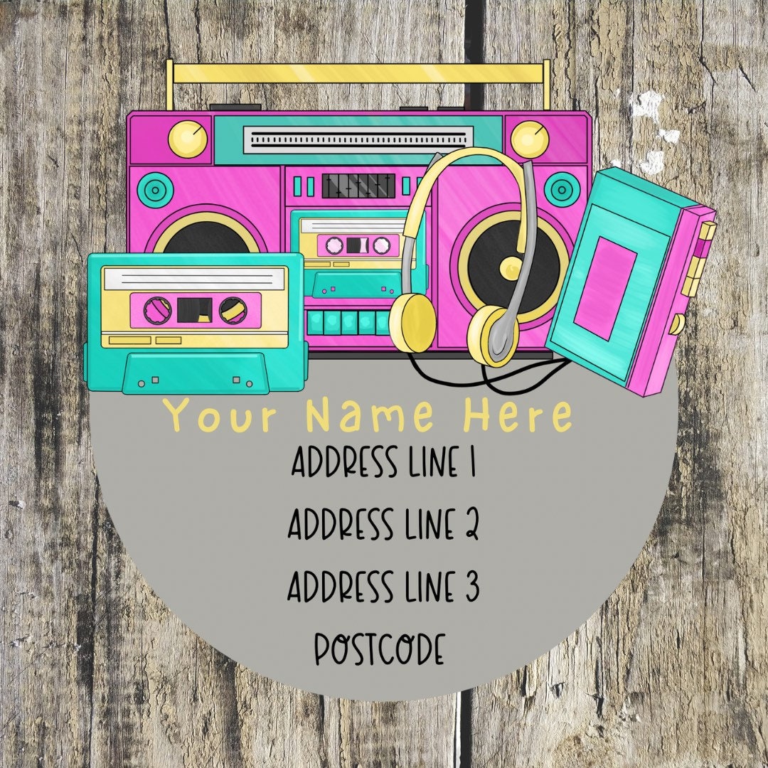 90’s Retro Address Labels - Etsy