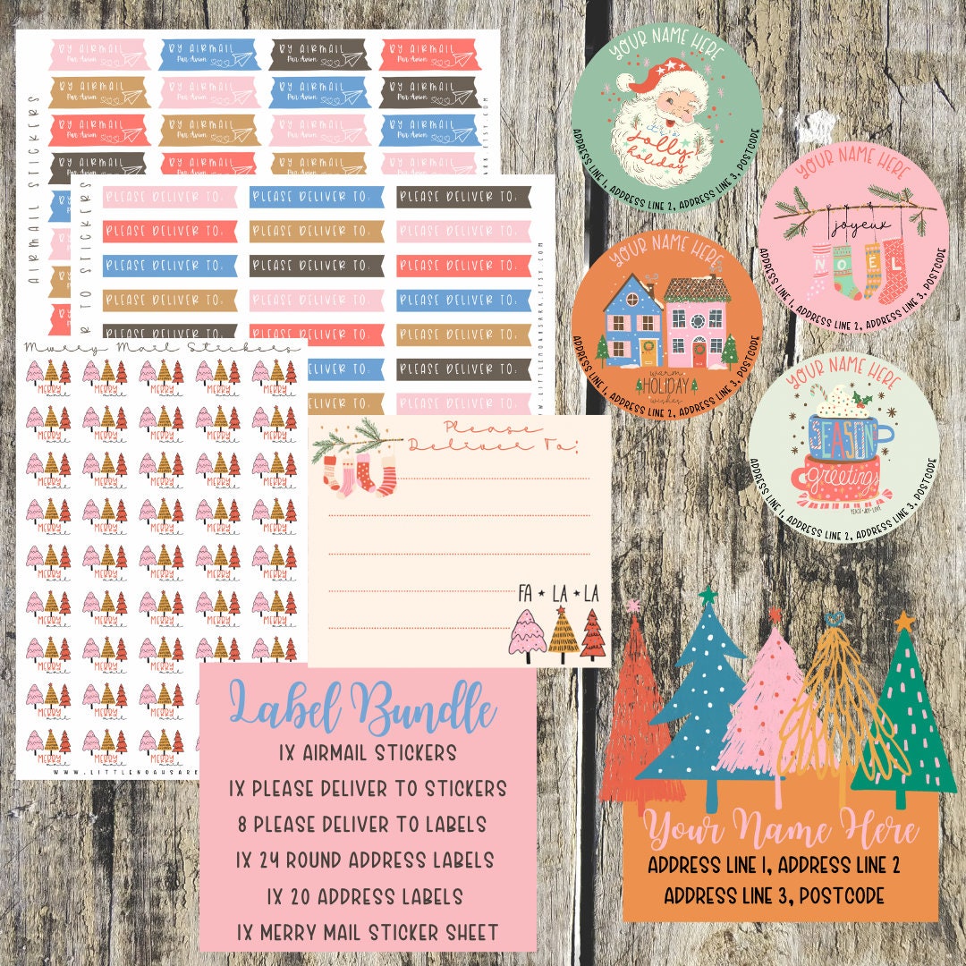 Christmas Snail Mail Bundle - Etsy