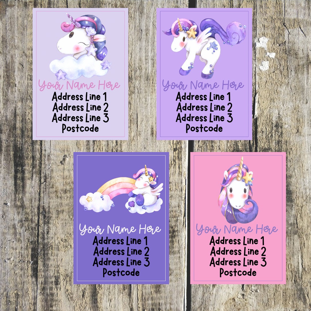 Unicorn Address Labels - Etsy