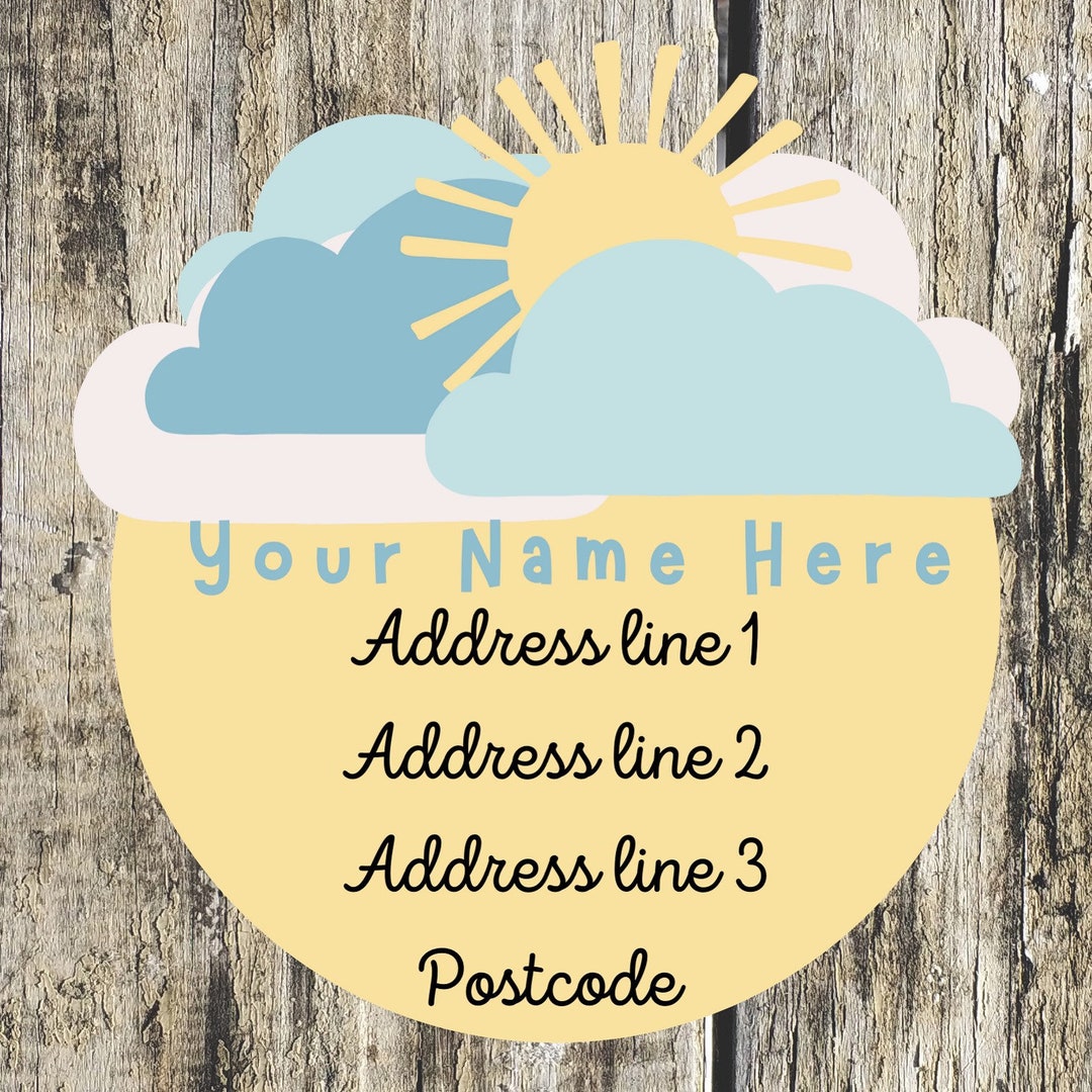 Sunny Address Labels - Etsy