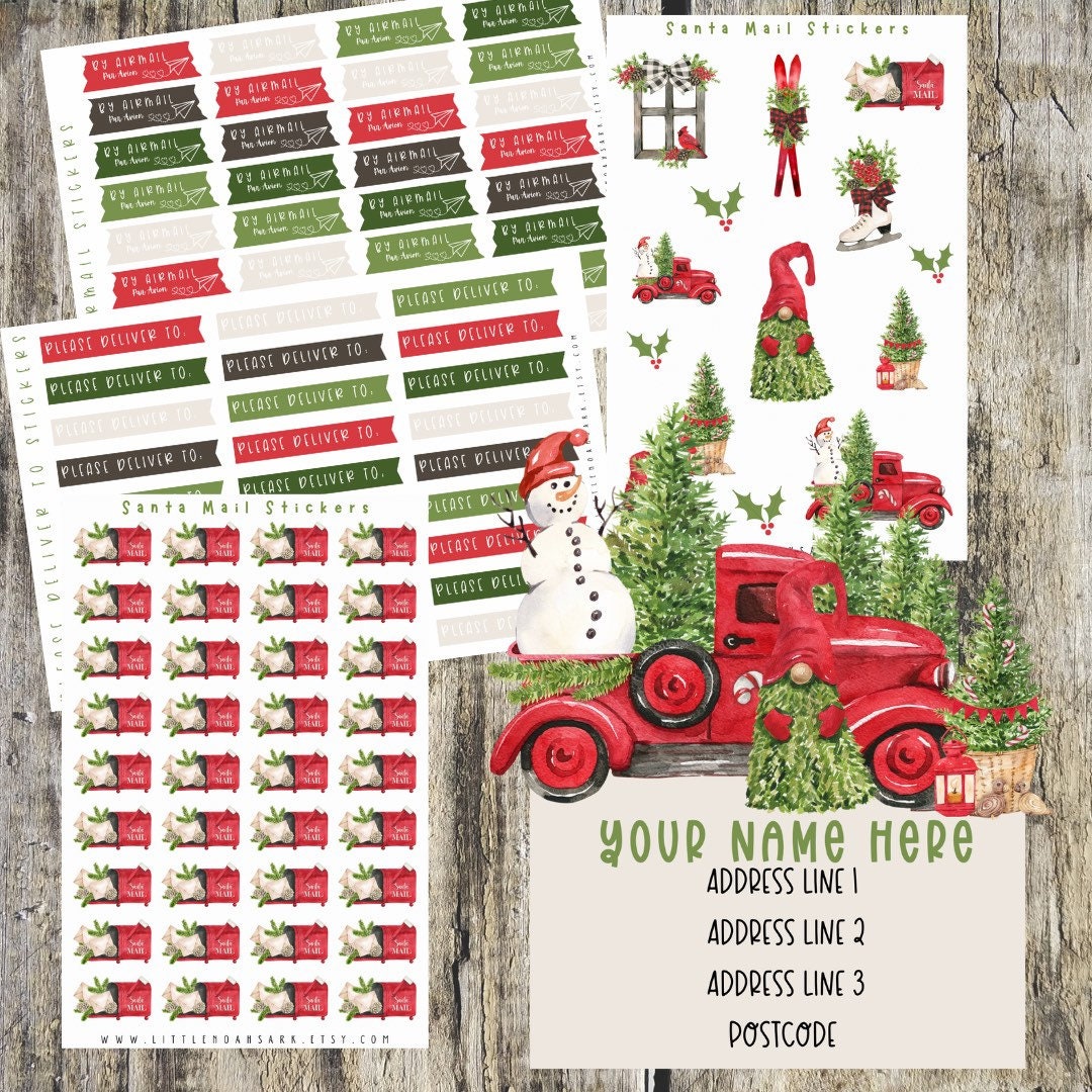 Christmas Snail Mail Bundle - Etsy