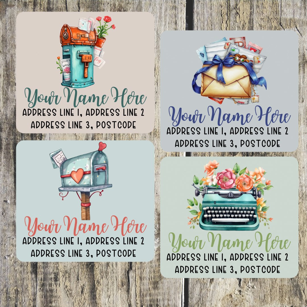 Mail Address Labels - Etsy