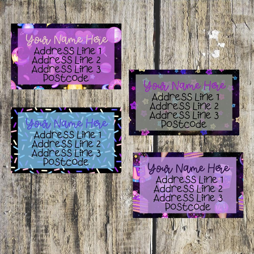 Cosmic Address Labels Mixed Sheet - Etsy