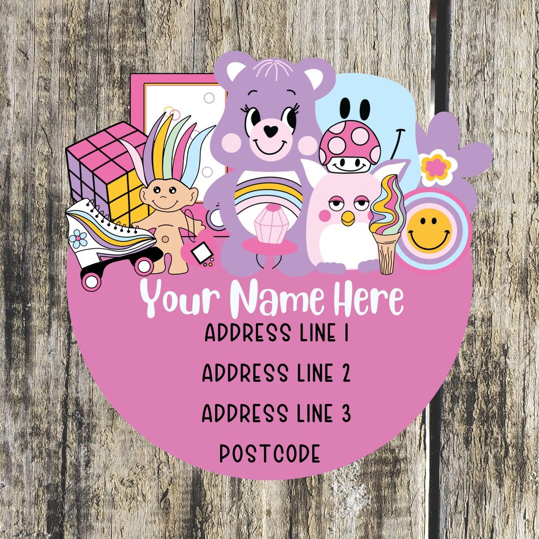 90s Nostalgia Address Labels - Etsy