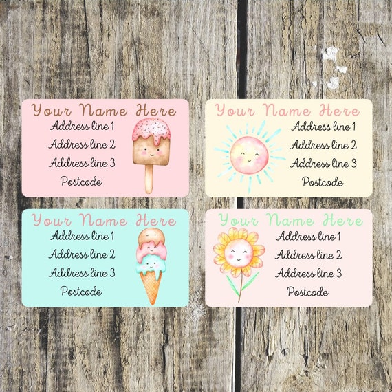 Paper Stickers, Labels & Tags Mini address labels mixed sheet Stickers ...