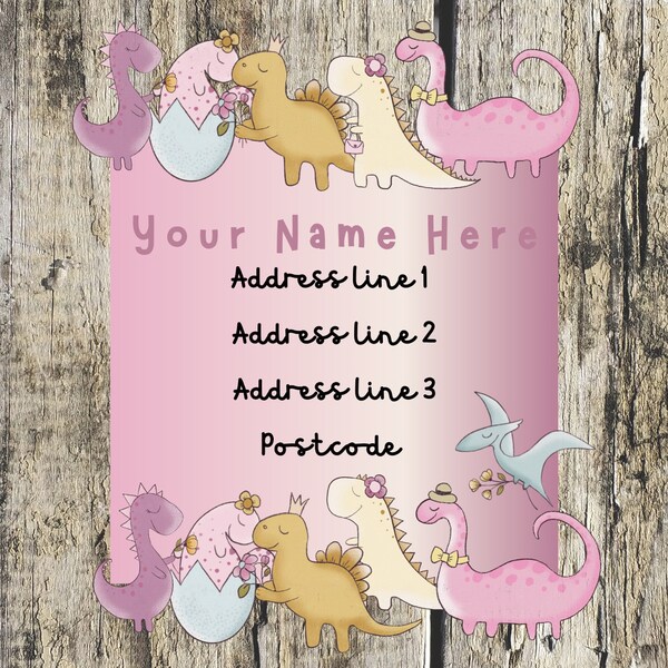 Dinosaur Labels - Etsy