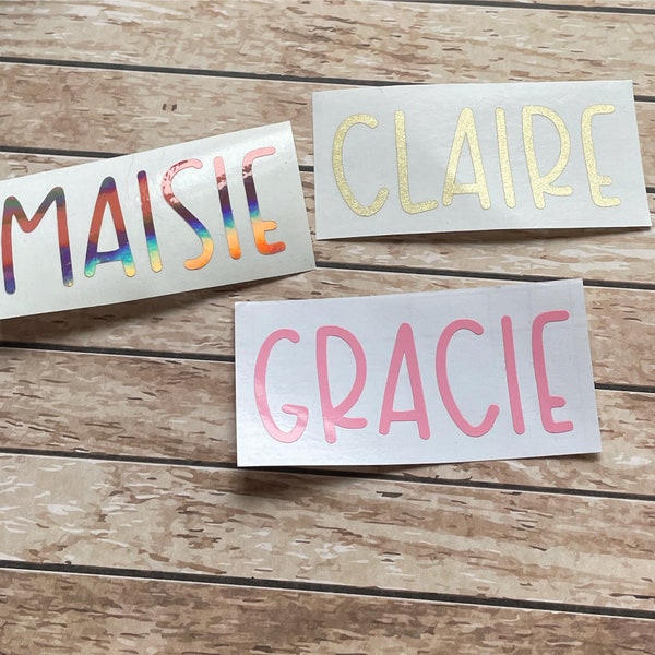 Vinyl Name Decals - Etsy UK