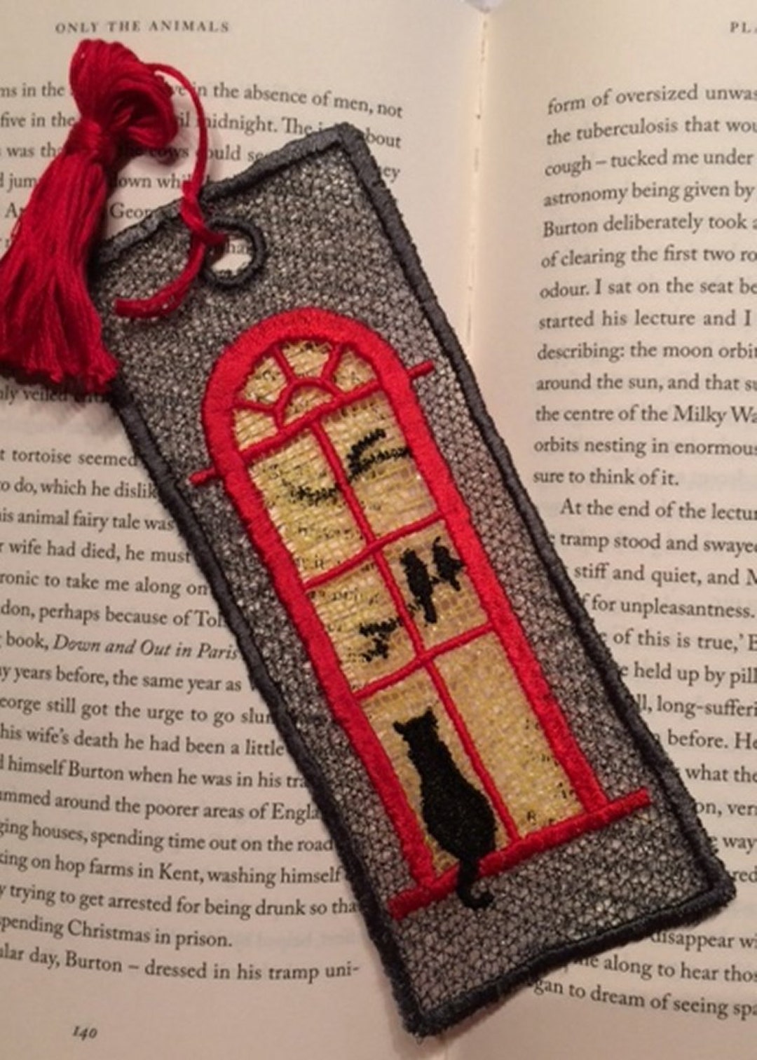 FSL Bookmark Cat in Window - Book Lovers Gift - Cat Lover Gift- FSL ...