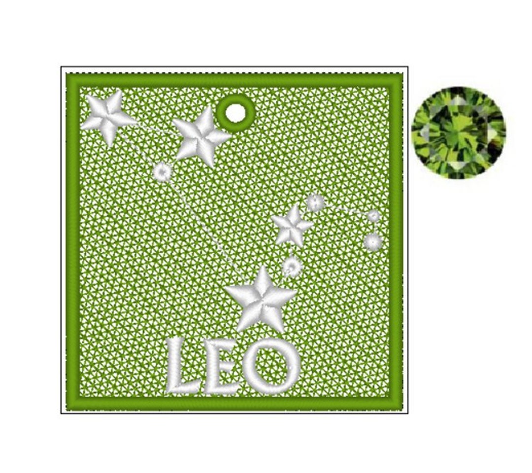 Leo Zodiac FSL Bookmark - Book Lovers Gift - FSL - Embroidery Design ...