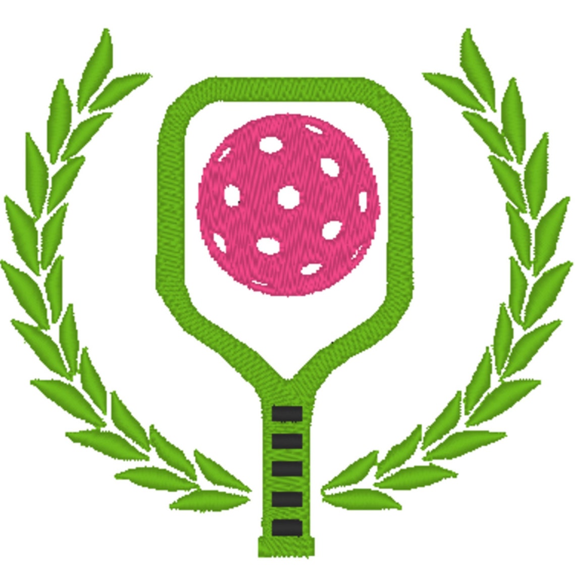 Pickleball Embroidery Design - Sized for a 4x4 Hoop, Multiple Formats ...