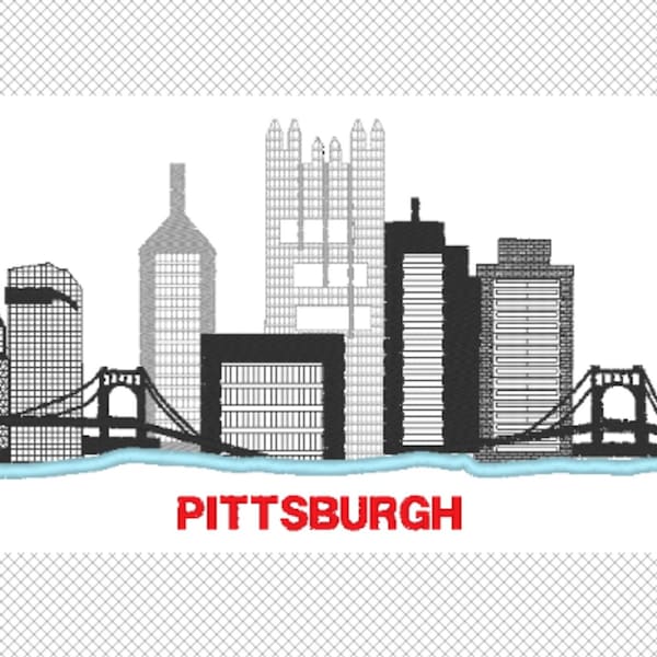 Pittsburgh Skyline Decal - Etsy