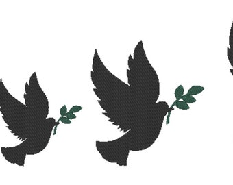 Dove Embroidery Design. Peace Embroidery Design. Bird - Etsy