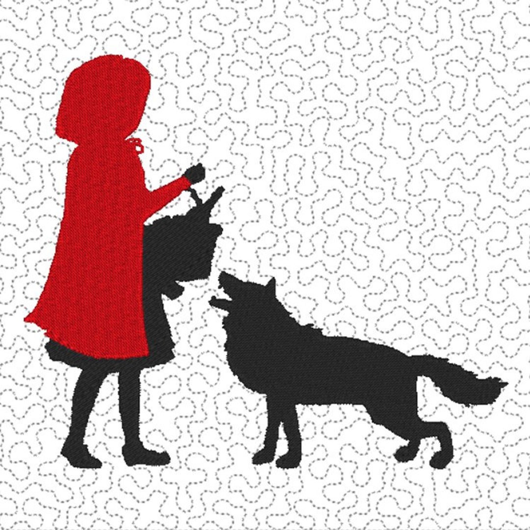 Little Red Riding Hood - Embroidery Design File - Multiple Formats - 3 ...