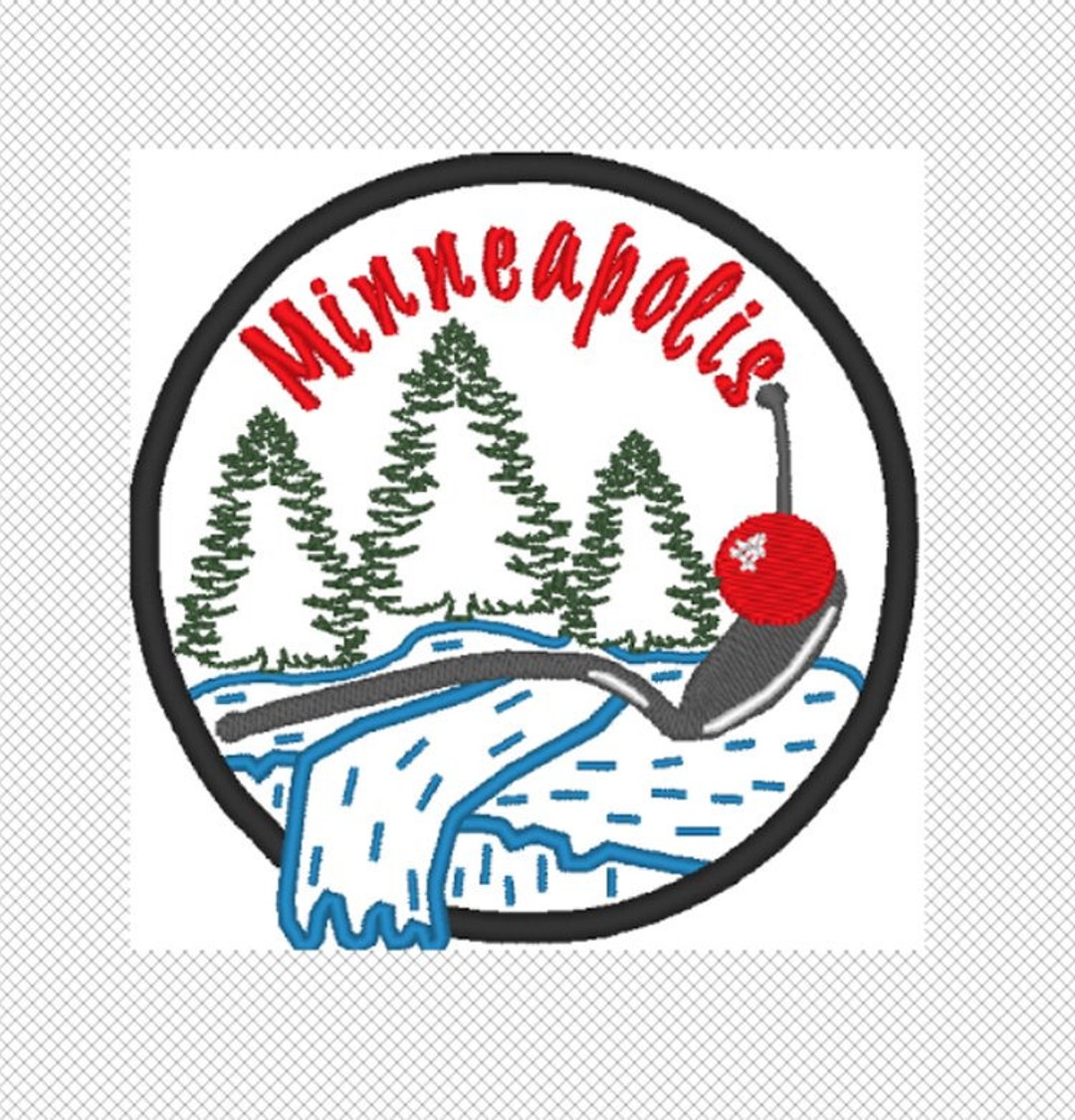 Minneapolis Embroidery Design - City Circle Patch (4x4 Hoop) (instant ...