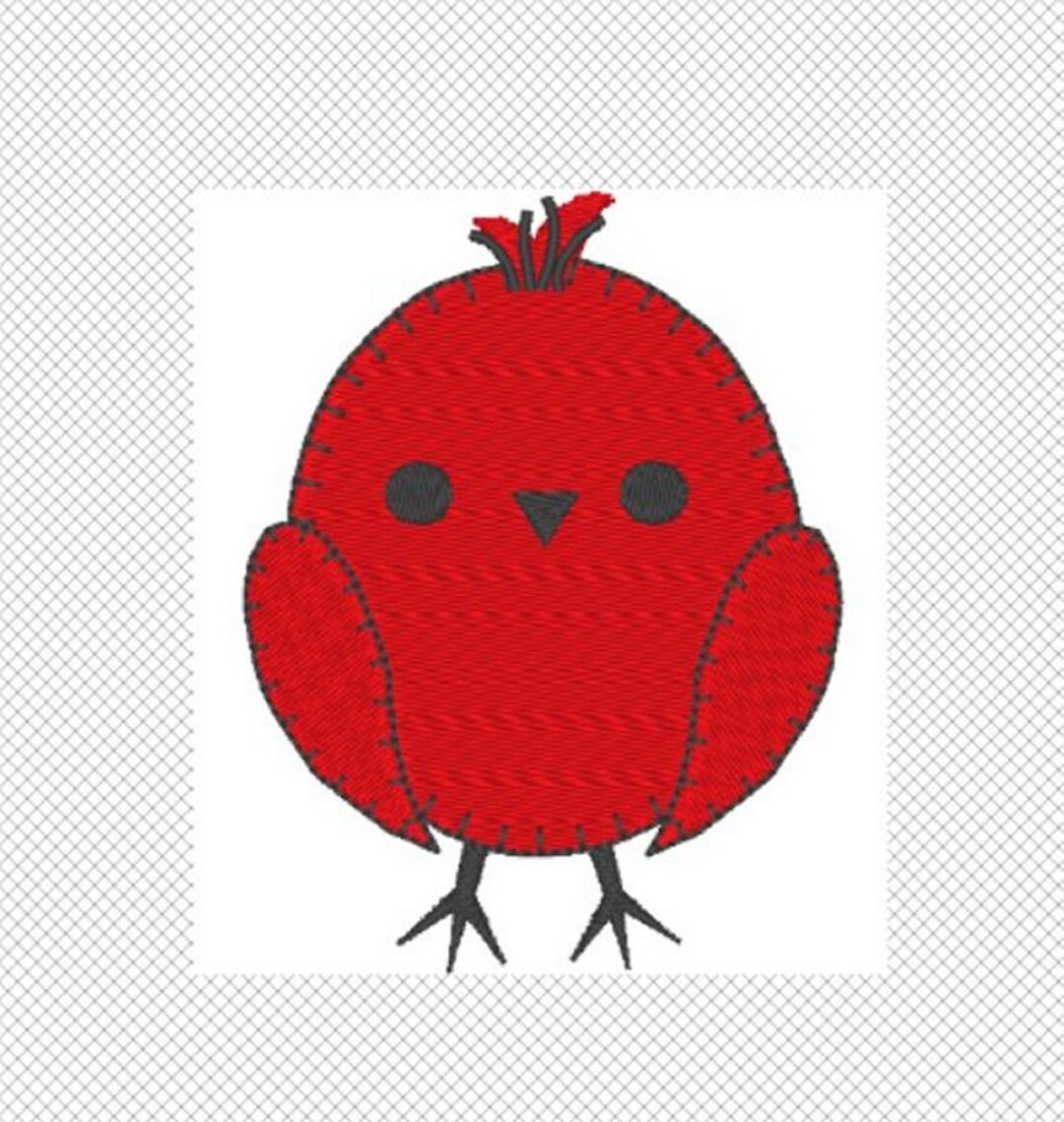 Little Birdie Embroidery Design Instant Download Solid Design and ...
