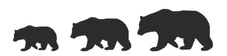 Solid Black Bear Embroidery Design File Multiple Formats - Etsy