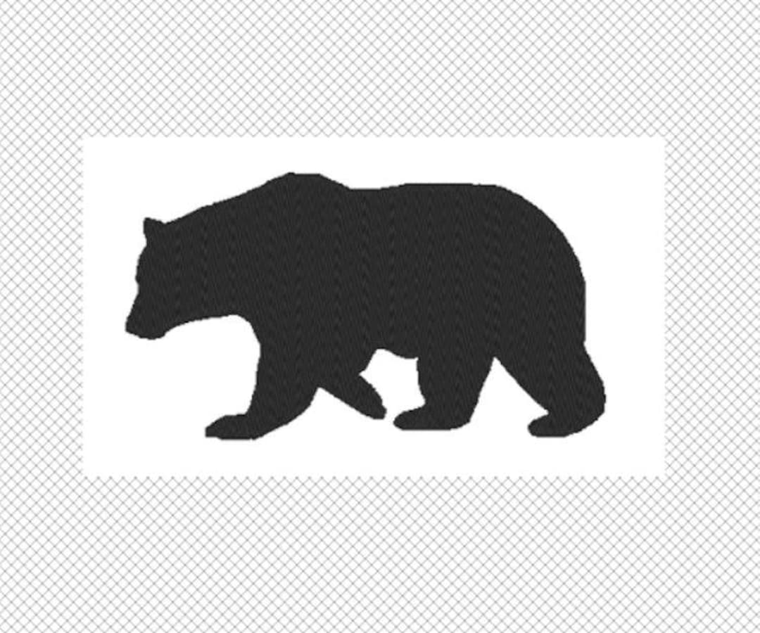 Black Bear Embroidery Design – Multiple Sizes, Single Color (instant ...