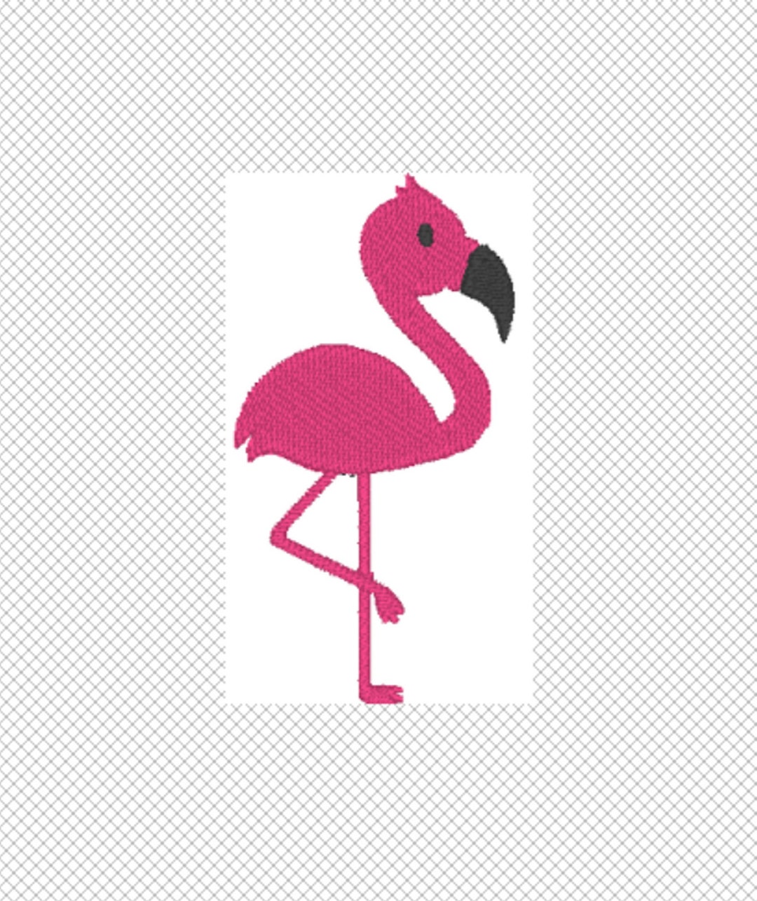 Solid Flamingo Embroidery Design File - Multiple Formats - 2 Sizes - 2 ...