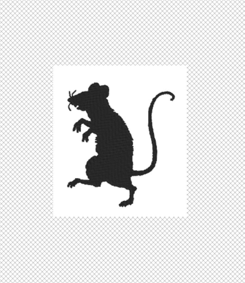 Solid Sneaky Mouse Halloween Embroidery Design File - Multiple Formats ...