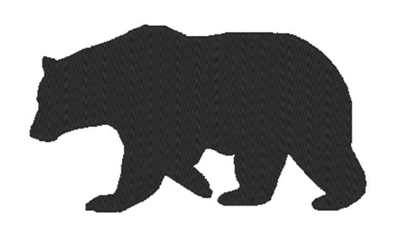 Black Bear Embroidery Design – Multiple Sizes, Single Color (instant ...