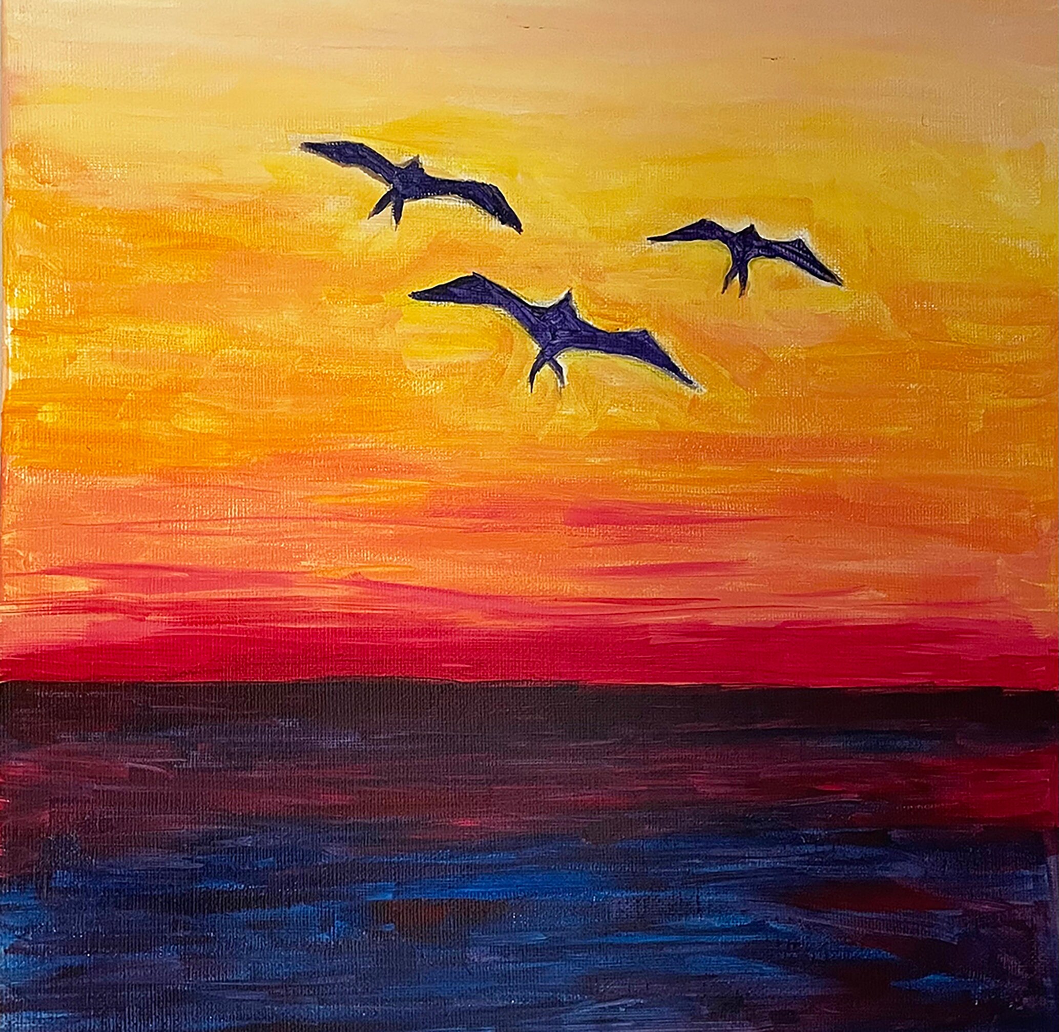 Instant Digital Download, Printable File of Painting Frigate Birds at ...