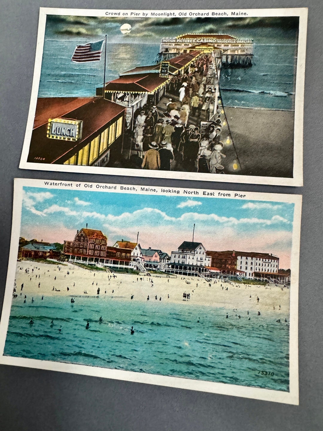 Old Orchard Beach, Vintage Postcards, Set of Two, OOB, Maine Postcards ...