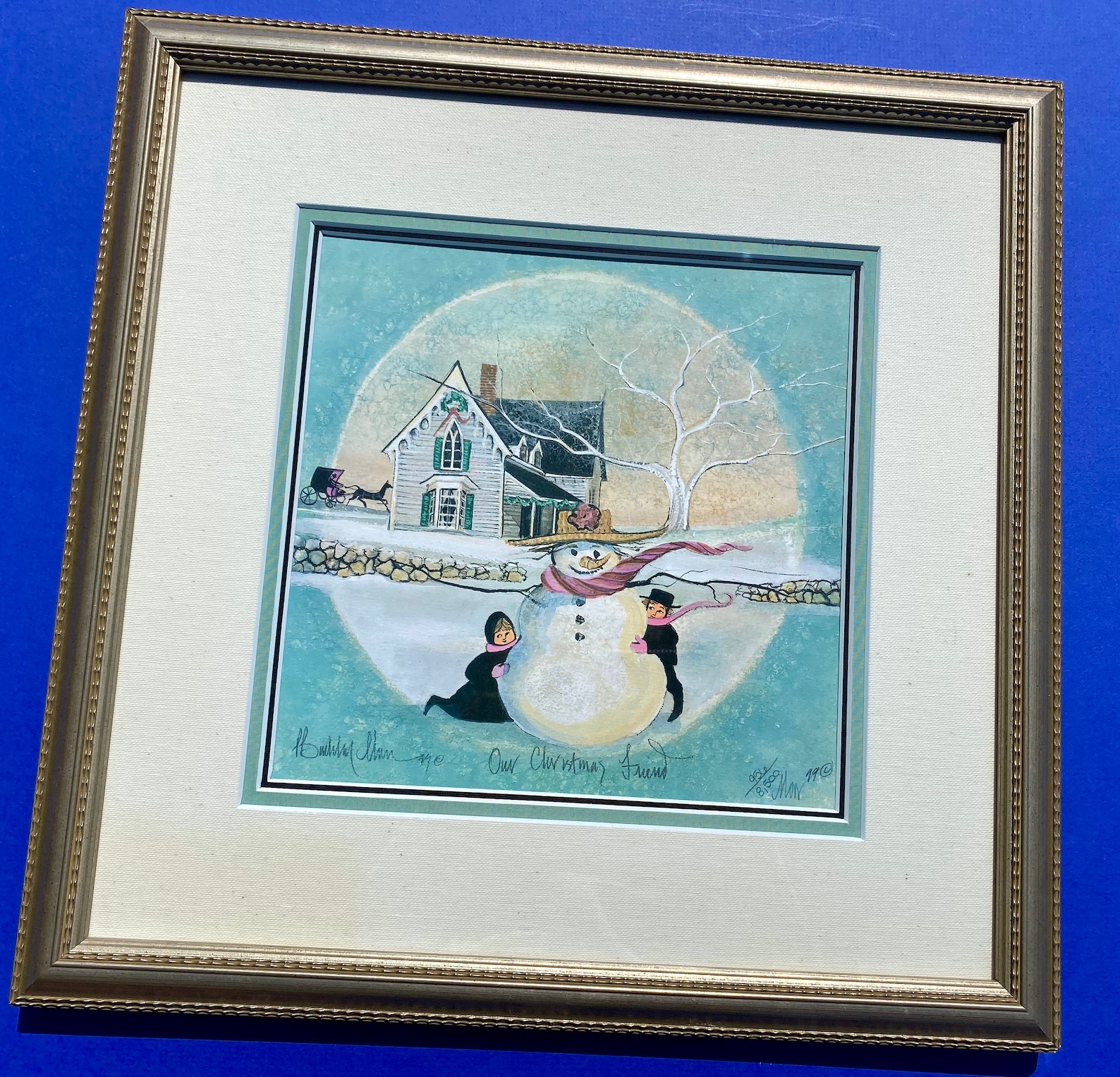 Our Christmas Friend P. Buckley Moss Moss art Patricia | Etsy