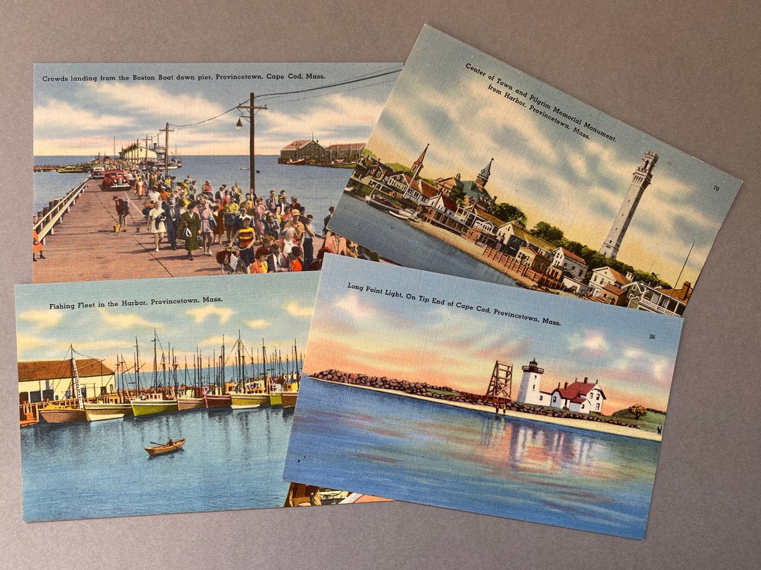 Provincetown Cape Cod Provincetown Postcards Vintage - Etsy