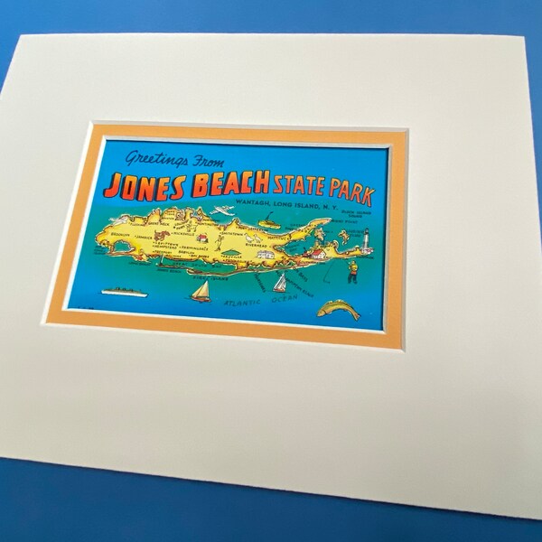 Long Island Maps Jones Beach - Etsy