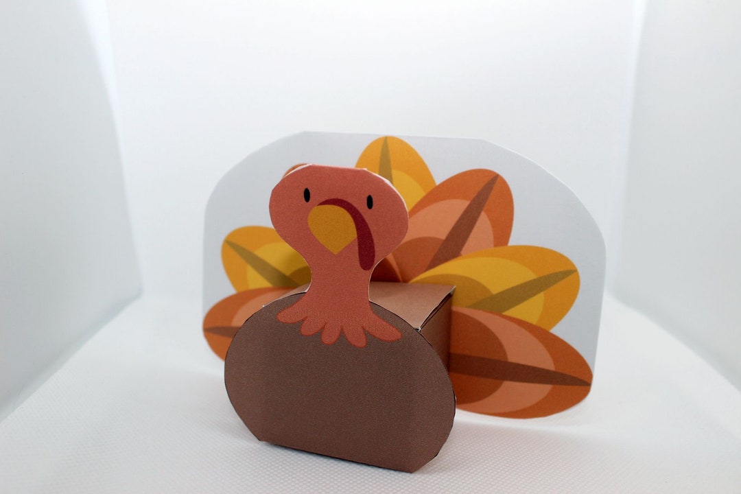 Instant Download - Thanksgiving Turkey Treat Gift Box - Etsy