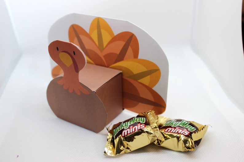 Instant Download - Thanksgiving Turkey Treat Gift Box - Etsy