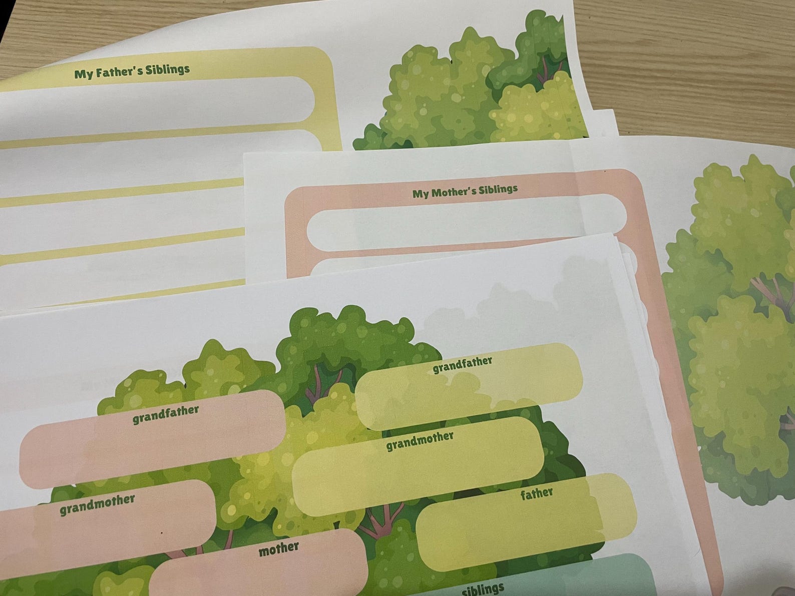 Printable Family Tree for Children - Etsy