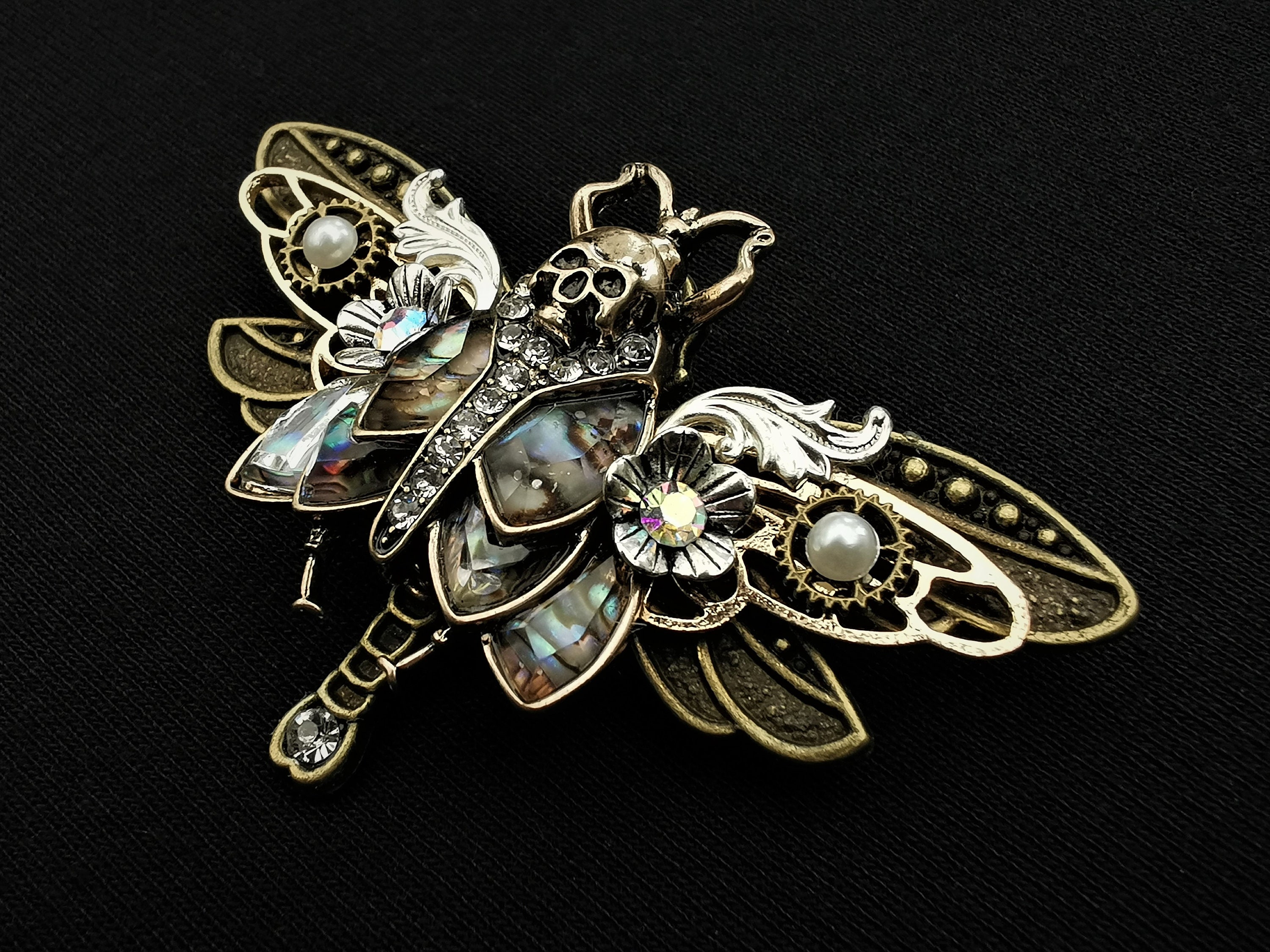 Gothic Art Nouveau Death's Head Hawkmoth and Bronze - Etsy