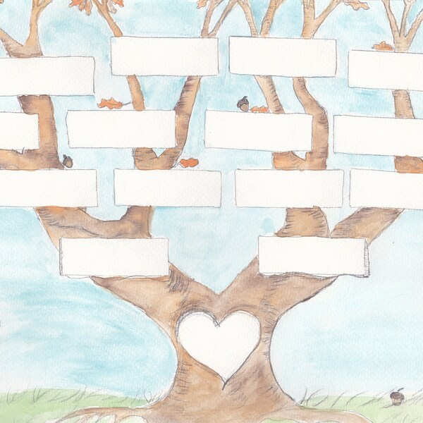 Digital Family Tree - Etsy