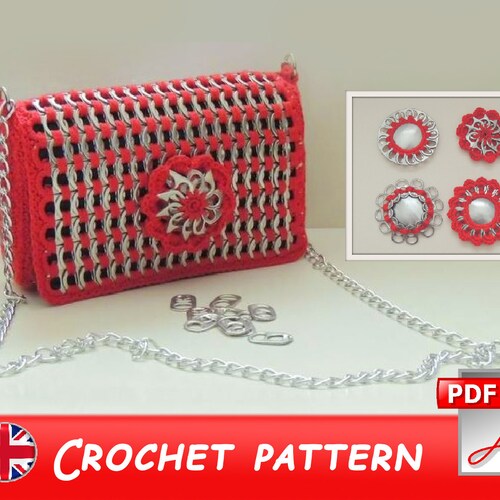 Pop Tab Purse Crochet Pattern PDF ENGLISH - Etsy
