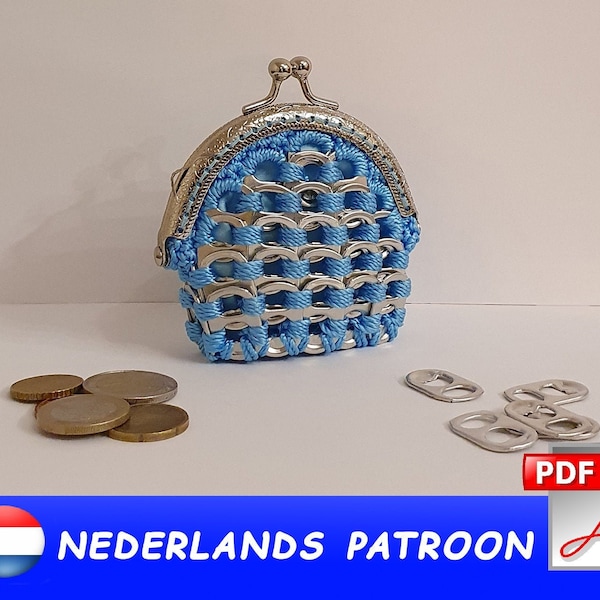 Coin Purse Crochet Pattern With Pop Tabs PDF DUTCH not English - Etsy