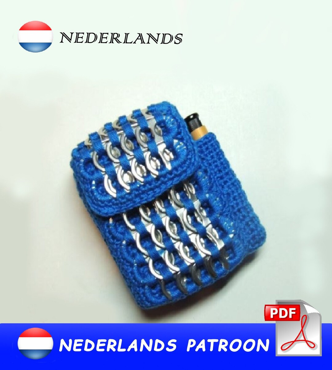 Cigarette Cover Crochet Pattern With Pop Tabs - PDF DUTCH *not English ...