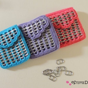 Pop Tab Envelop Purse Crochet Pattern PDF ENGLISH - Etsy