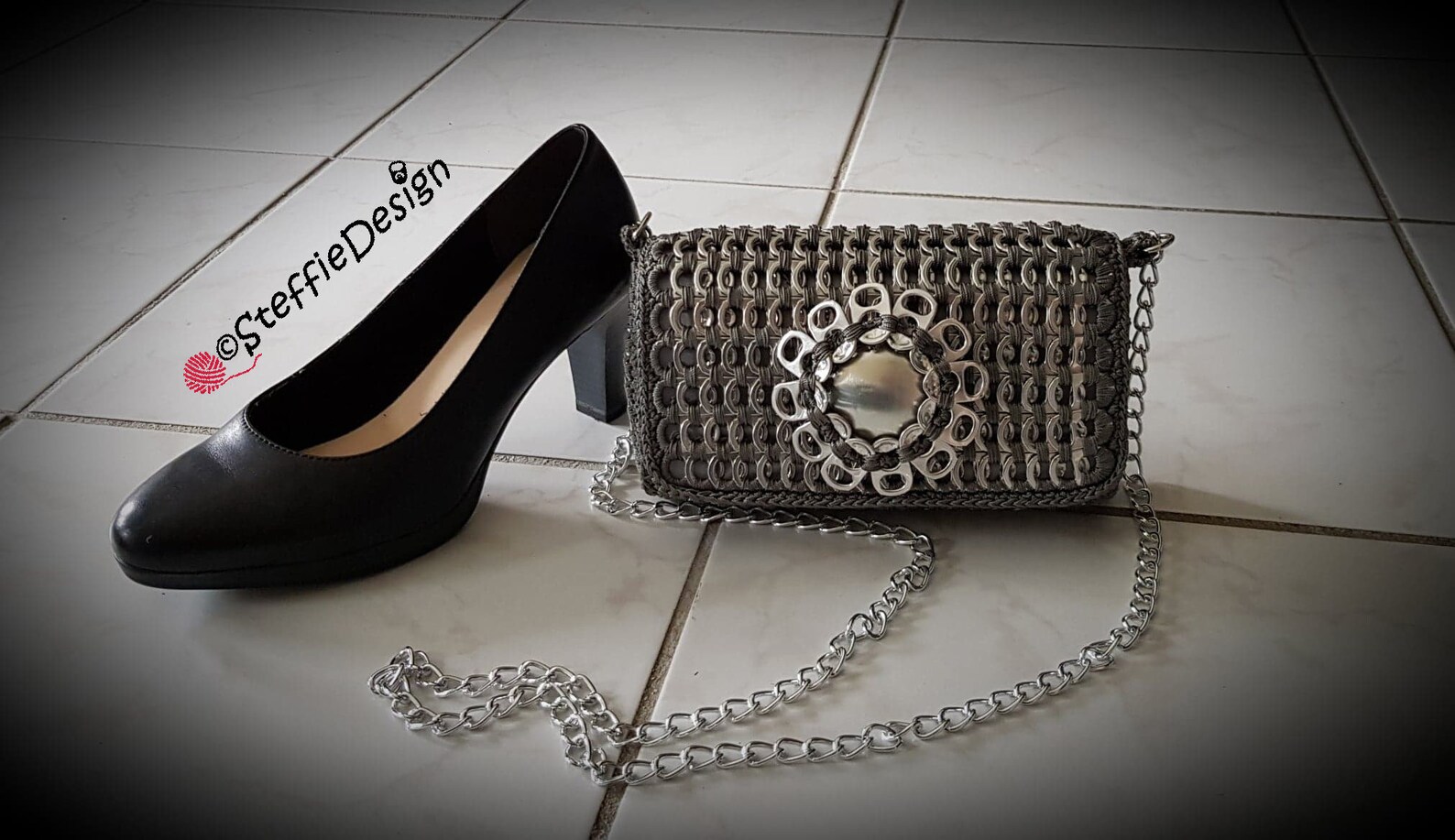 Pop Tab Basic Purse + 4 Flowers Crochet Pattern ENGLISH - Etsy